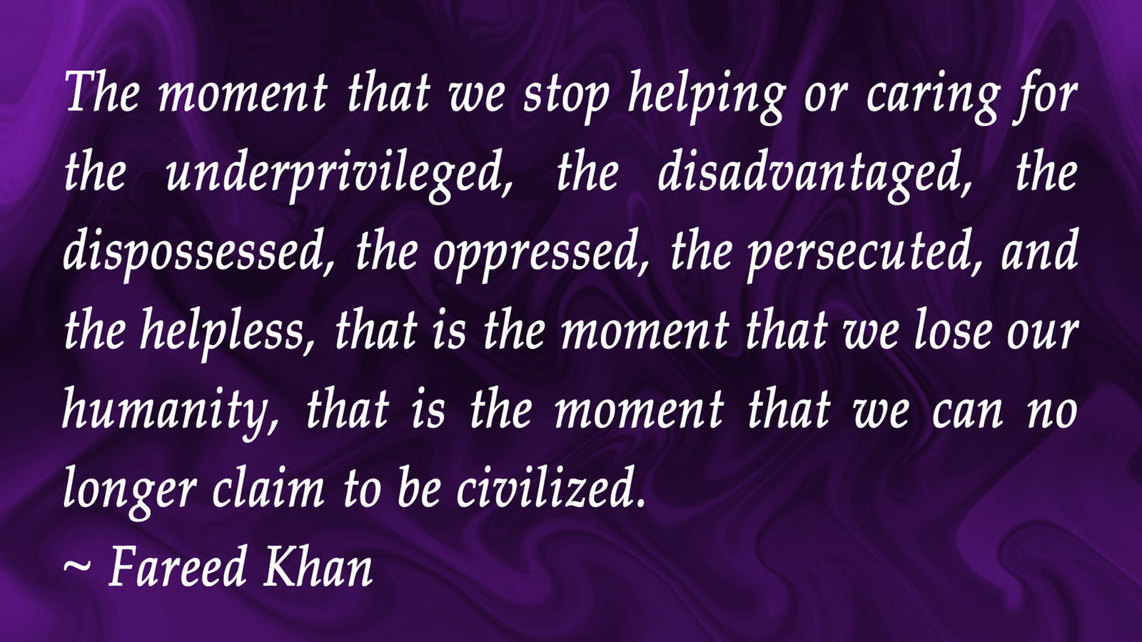 Petition update · THE MOMENT WE STOP HELPING OR CARING . . . · Change ...