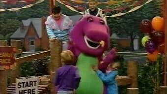 Petition update · Barney loves to play in the fall. *Barney laugh ...