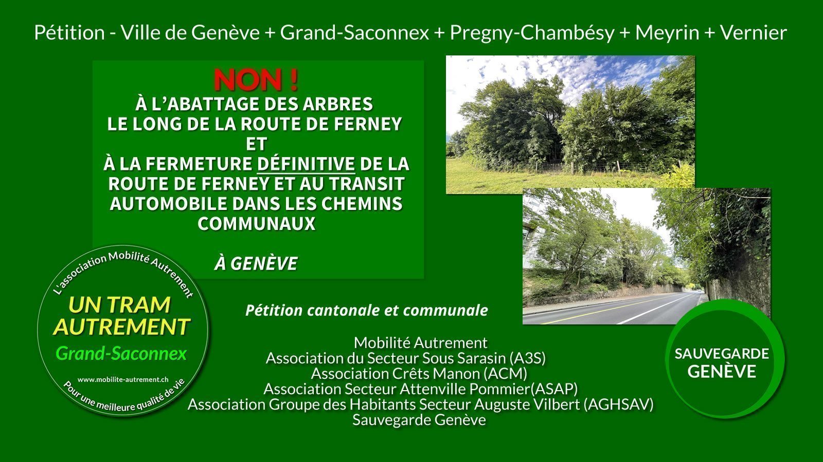 Pétition · NON à l’ABATTAGE DES ARBRES et à la FERMETURE DÉFINITIVE DE ...