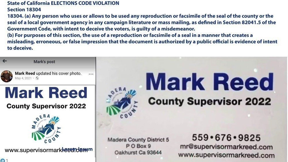 Petition · Investigate and prosecute Mark Reed for election violations ...