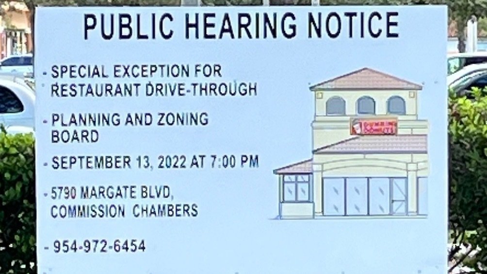 Petition · MARGATE RESIDENTS DO NOT WANT A DUNKIN' DRIVE-THRU IN THEIR ...