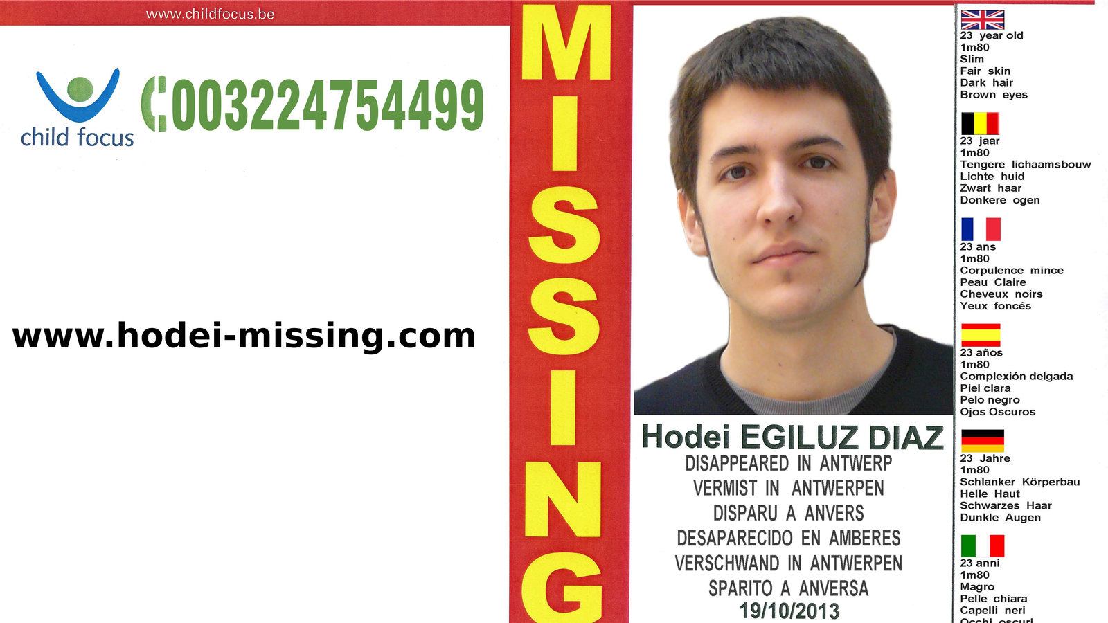 Petición · Investigar con plena dedicación, localizar y devolvernos a ...