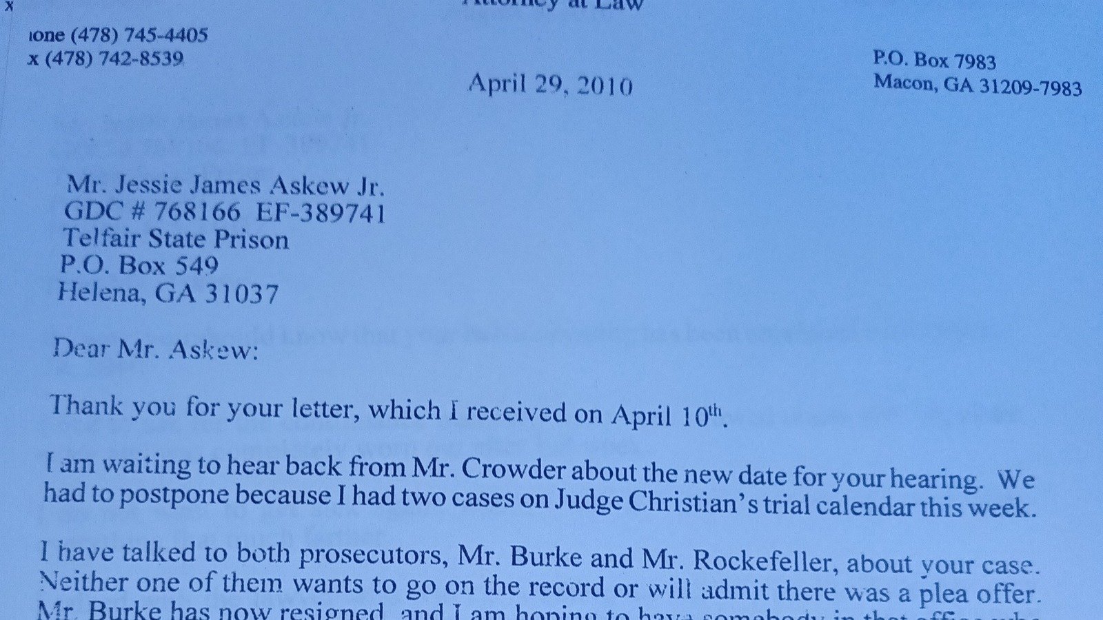 Petition update · SECOND CHANCE FOR JESSIE JAMES ASKEW JR · Change.org