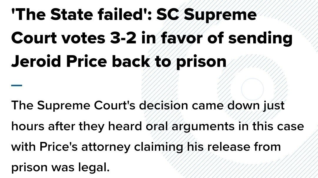 Petition · Jeroid Price 20 years is time served. Stop South Carolina ...