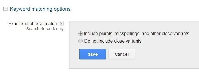 Petition · Give us back the option to exclude Keyword Close Variants ...