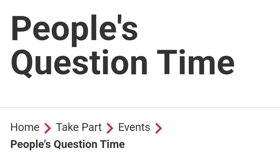 Petition update · Tonight is People's Question Time - help me! · Change.org
