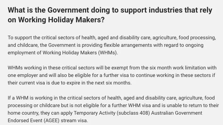 Petition · Working Holiday visa extension for those people in second or ...
