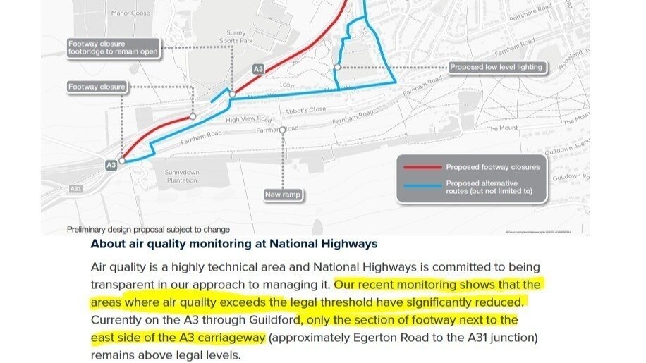 Petition · Delay the closing of A3 Guildford active travel path, untill ...