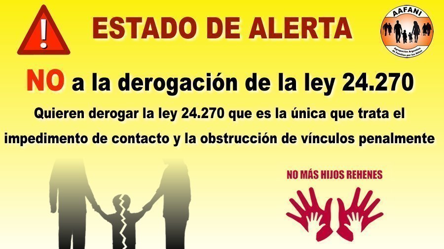 Petición · NO a la derogación de la ley 24 . 270 - Argentina · Change.org