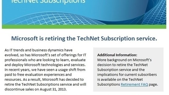 Petition · Do not discontinue Technet subscriptions - Bellevue, United ...