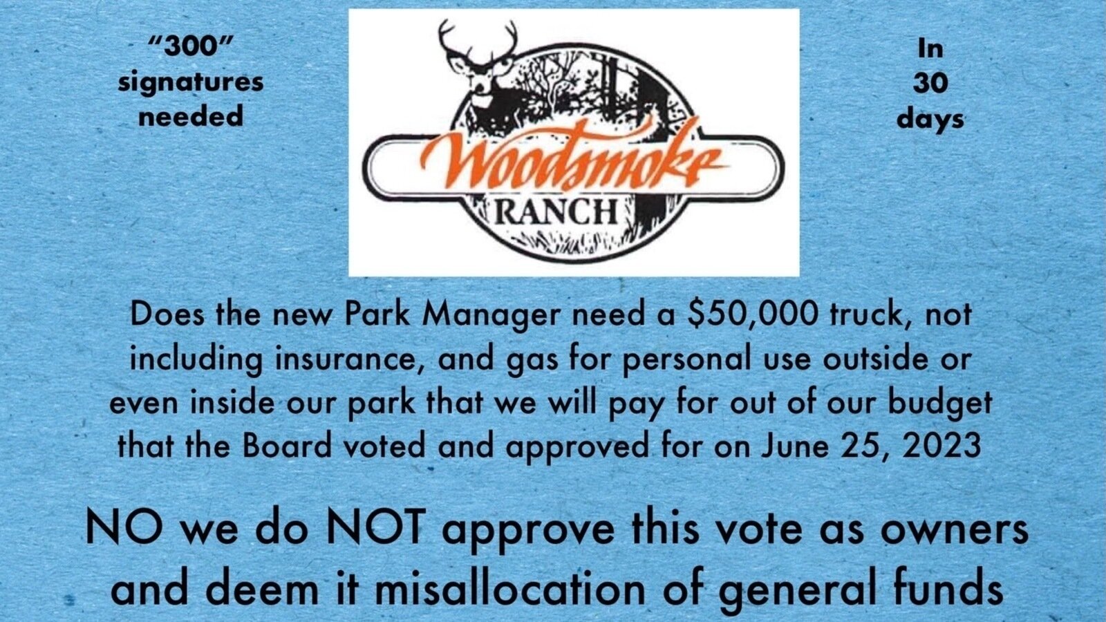 Petition · Reallocate Funds for Essential Park Improvements, Not a ...