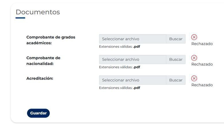 Petición · RECHAZADOS POR TÍTULO O ADSCRIPCIÓN SNII 2023 - México ...