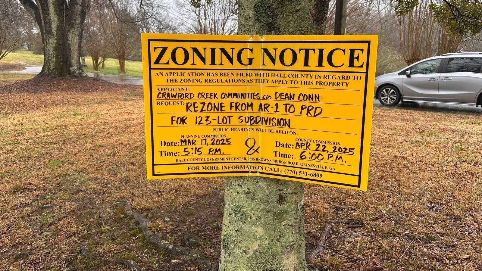 Petition · Urge Hall County Commission to Impose a 12-Month Moratorium ...