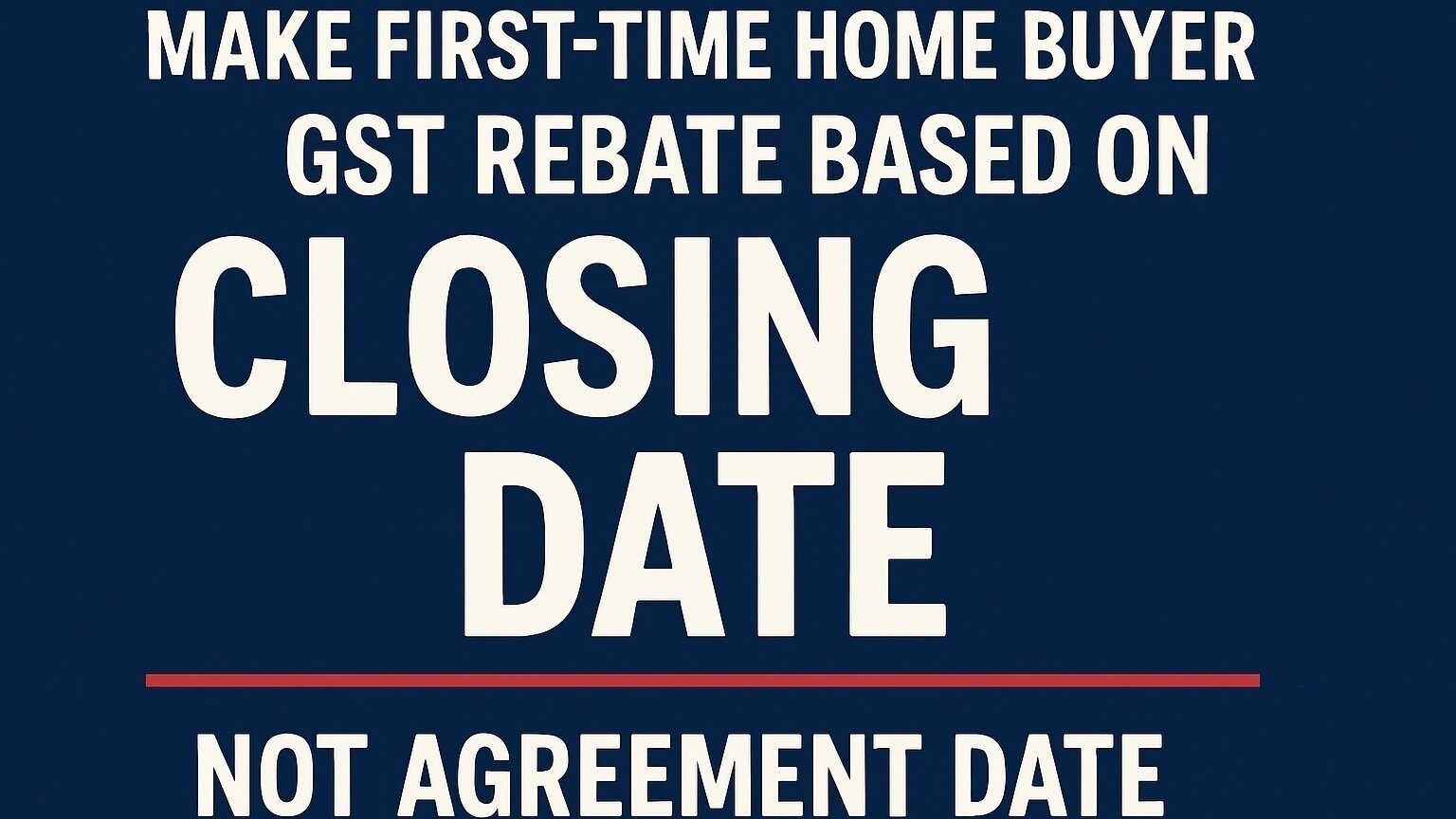 Petition update · Urgent Request to Authorize E-Petition e-6546 – FTHB GST Rebate Amendment ...