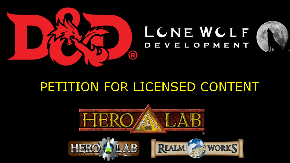 Petition · WOTC - Please license Hero Lab to sell official D&D 5e ...