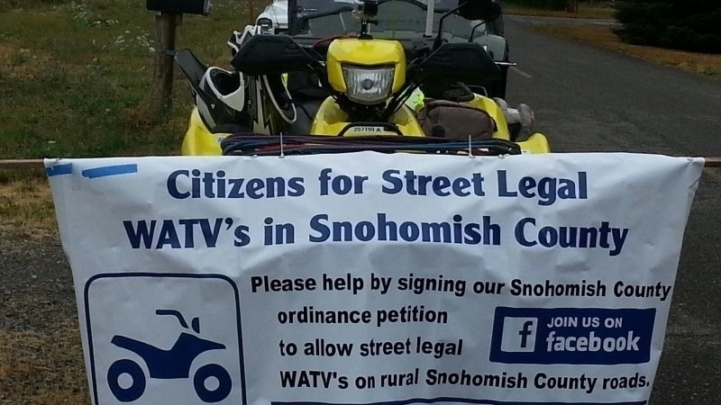Petition · Adopt an Street Legal WATV Ordinance to allow the use of ...