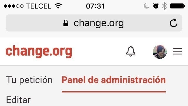 Petition update · Así amaneció la gráfica de apoyo hoy · Change.org ...