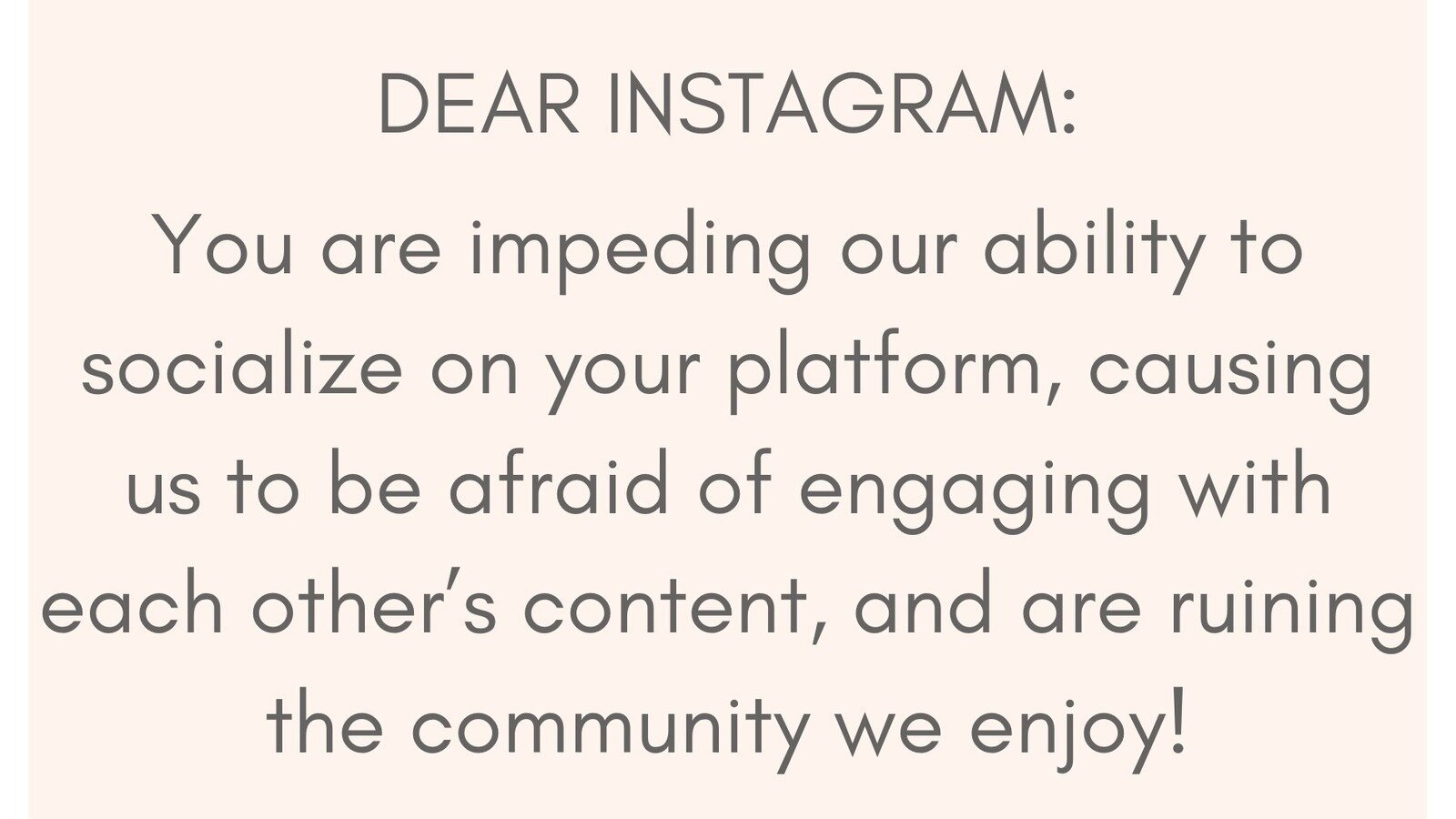 Petition · Urge Instagram to Cease Unfair Engagement Restrictions ...
