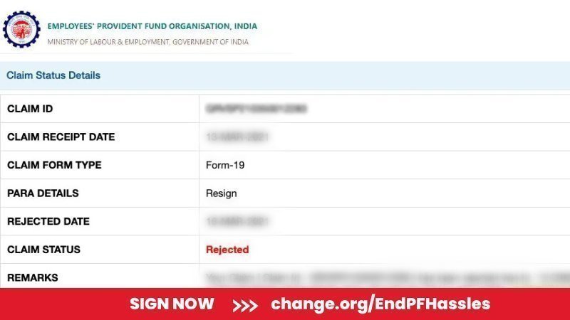 Petition · Issues with Indian Employee Provident Fund - Fathers Name ...
