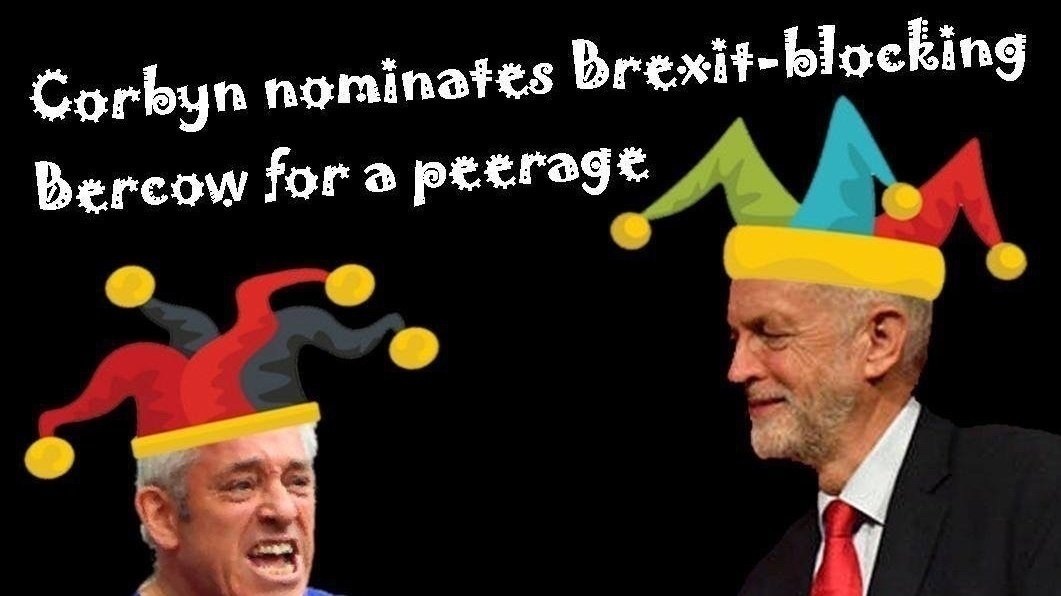 Petition · Stop Mr Bercow from getting a peerage - United Kingdom ...