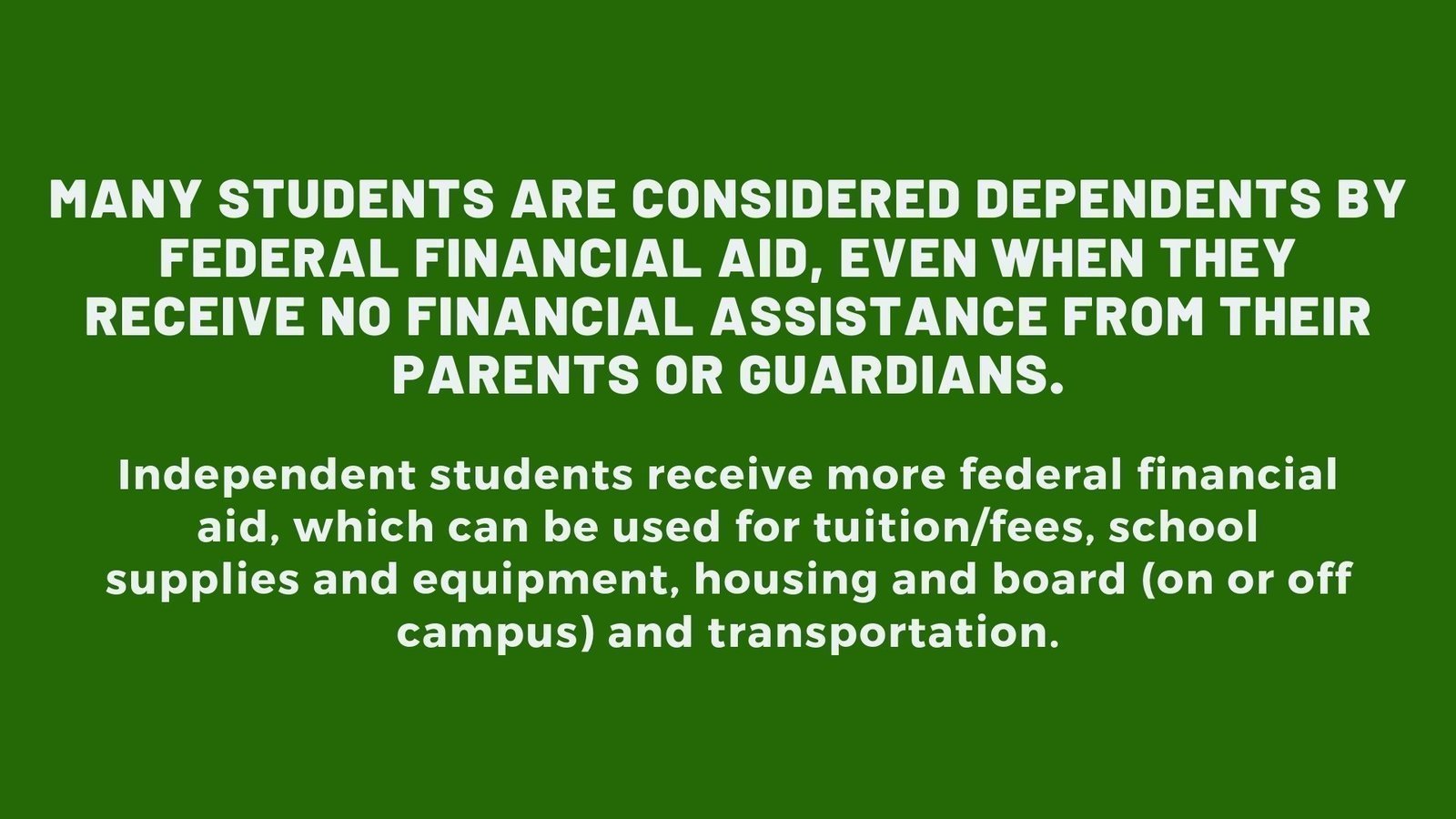Petition · An Amendment to the Dependency Policy of Federal Student ...