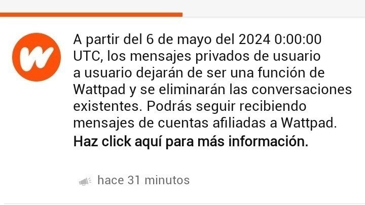 Petición · No Eliminen la Opción de Mensaje Privado en Wattpad - Venezuela · Change.org