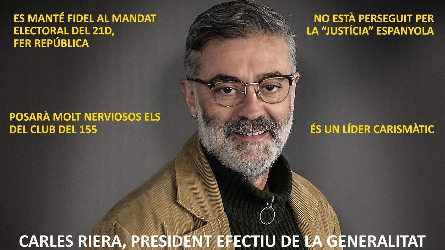 Petición · Carles Riera president efectiu fins que puguem tornar a ...