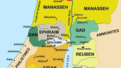 Geba Bible Map