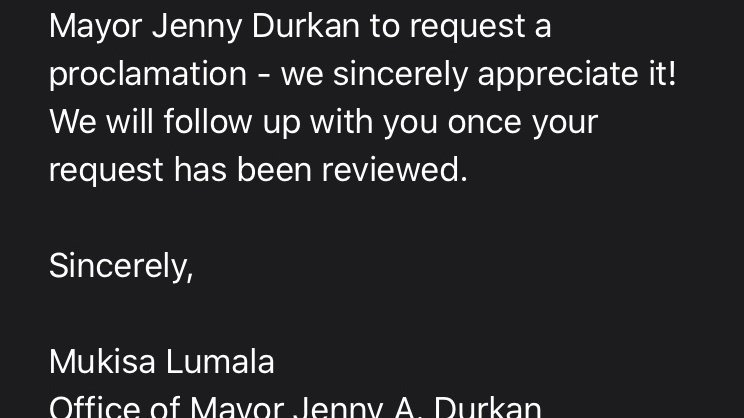 Petition update · MAYOR'S RESPONSE! · Change.org · Change.org