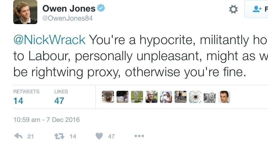 Petition · Give Nick Wrack the right to reply to Owen Jones on ...