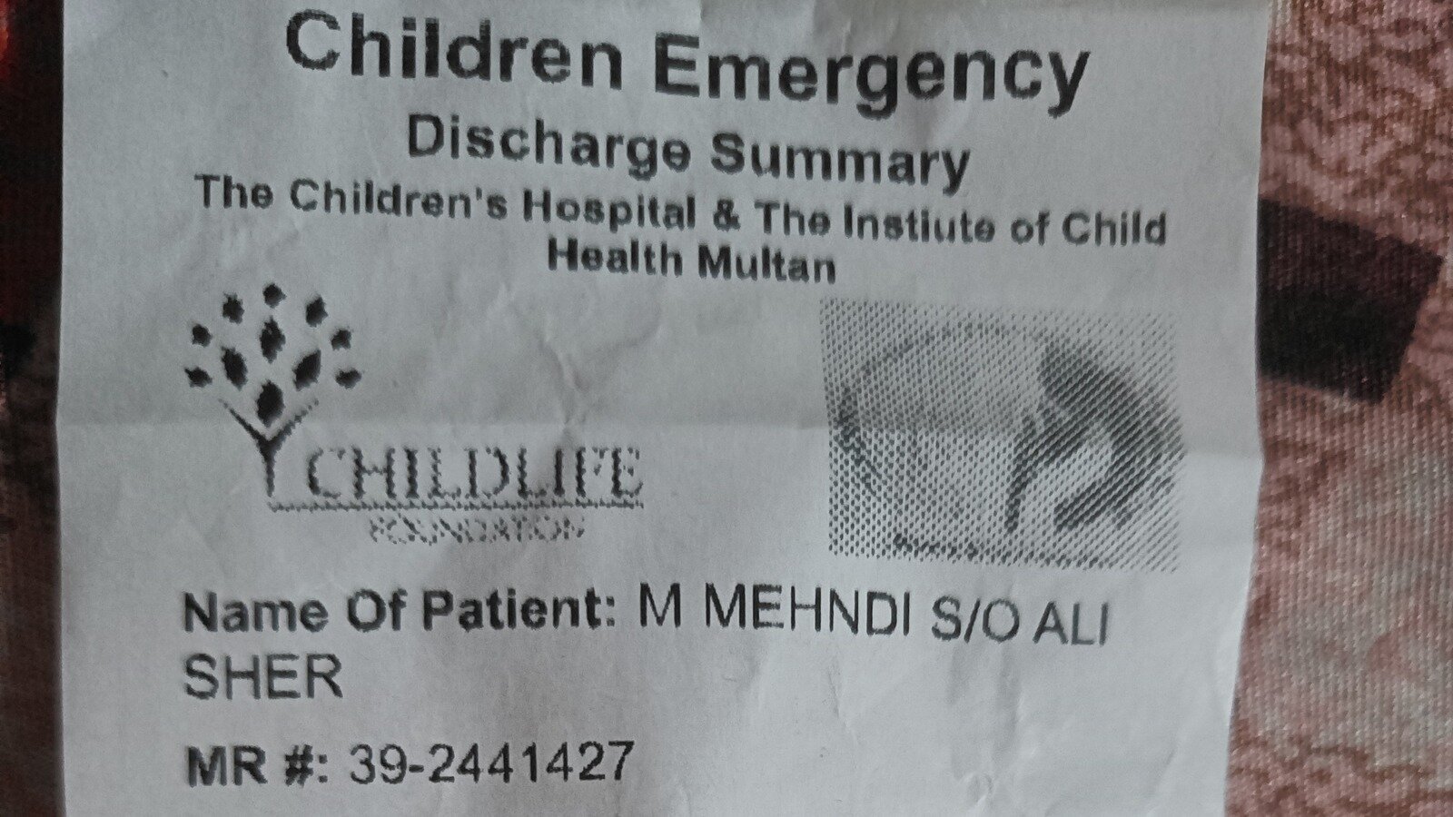 Petition · Investigate the Children's Hospital Multan for Recent Infant ...