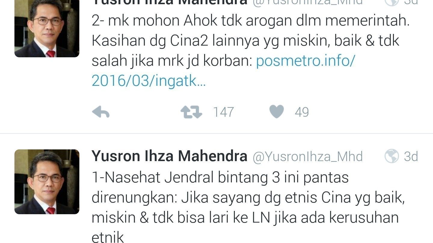Petisi · Copot Jabatan Yusron Ihza Mahendra sebagai Dubes RI di Jepang ...
