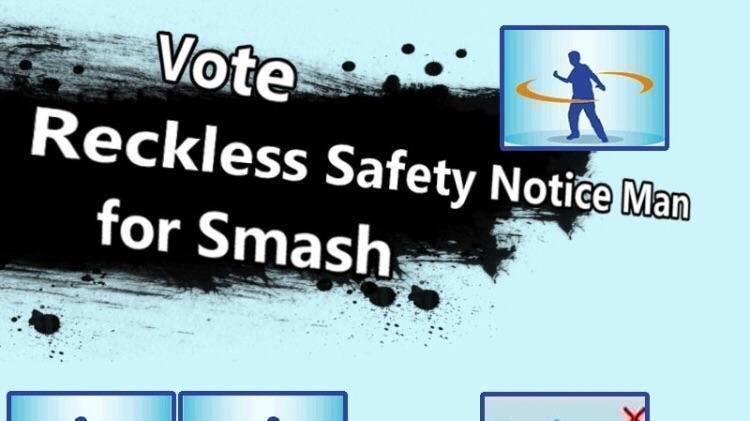 Petition · Plz add reckless safety notice Wii remote man on Smash ...
