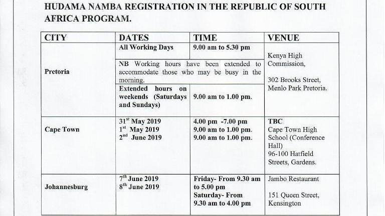Petition · Mobile Huduma Namba registration stations for Kenyans in ALL ...