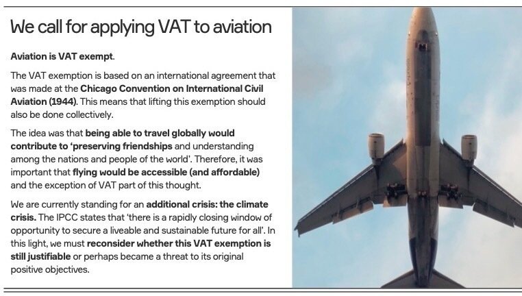 Petition · Start Taxing Aviation - Netherlands · Change.org