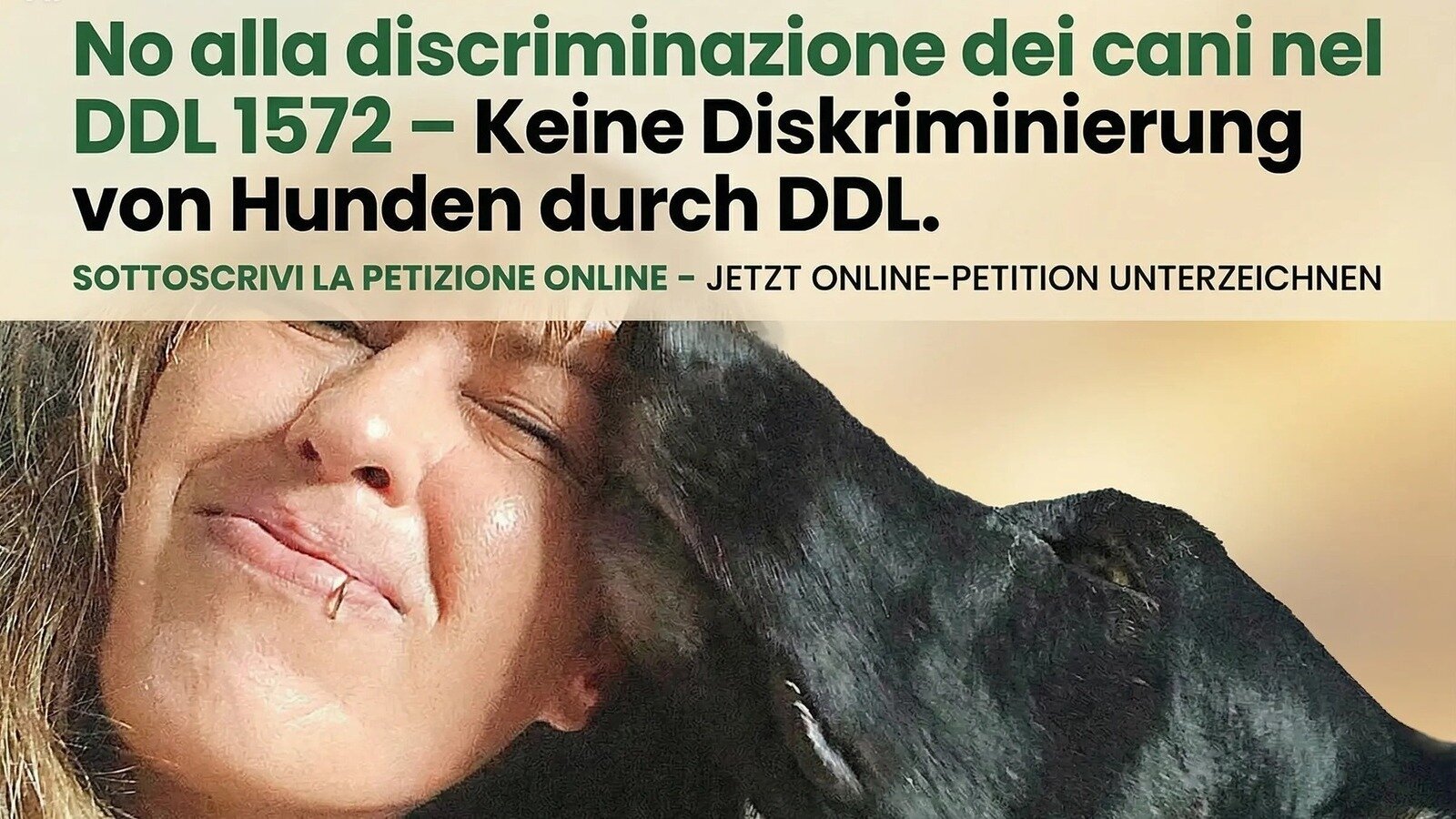 Petition · No alla discriminazione dei cani nel DDL 1572 – Keine ...