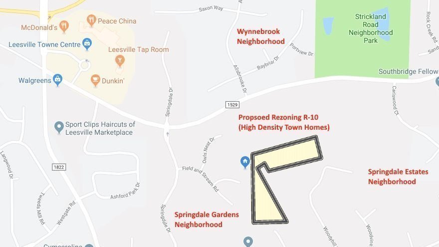Petition · STOP STRICKLAND REZONING TO R-10 (High Density Town homes ...