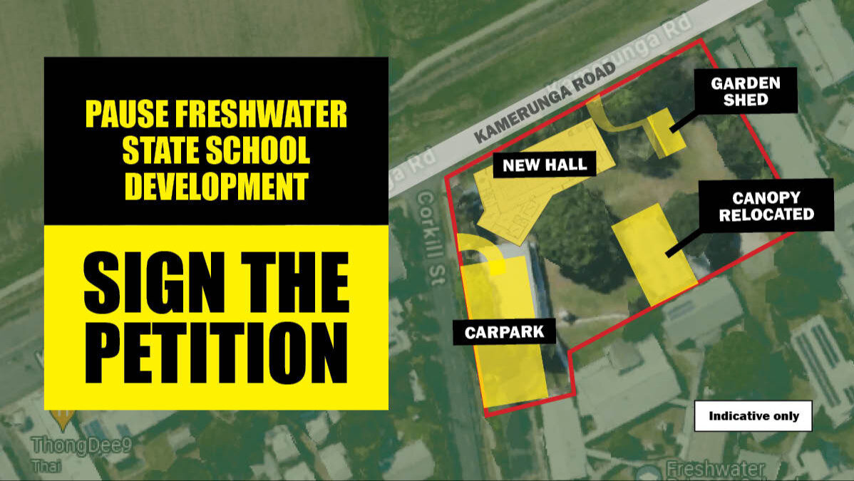 Petition · Urgent! PAUSE Freshwater State School Development ...