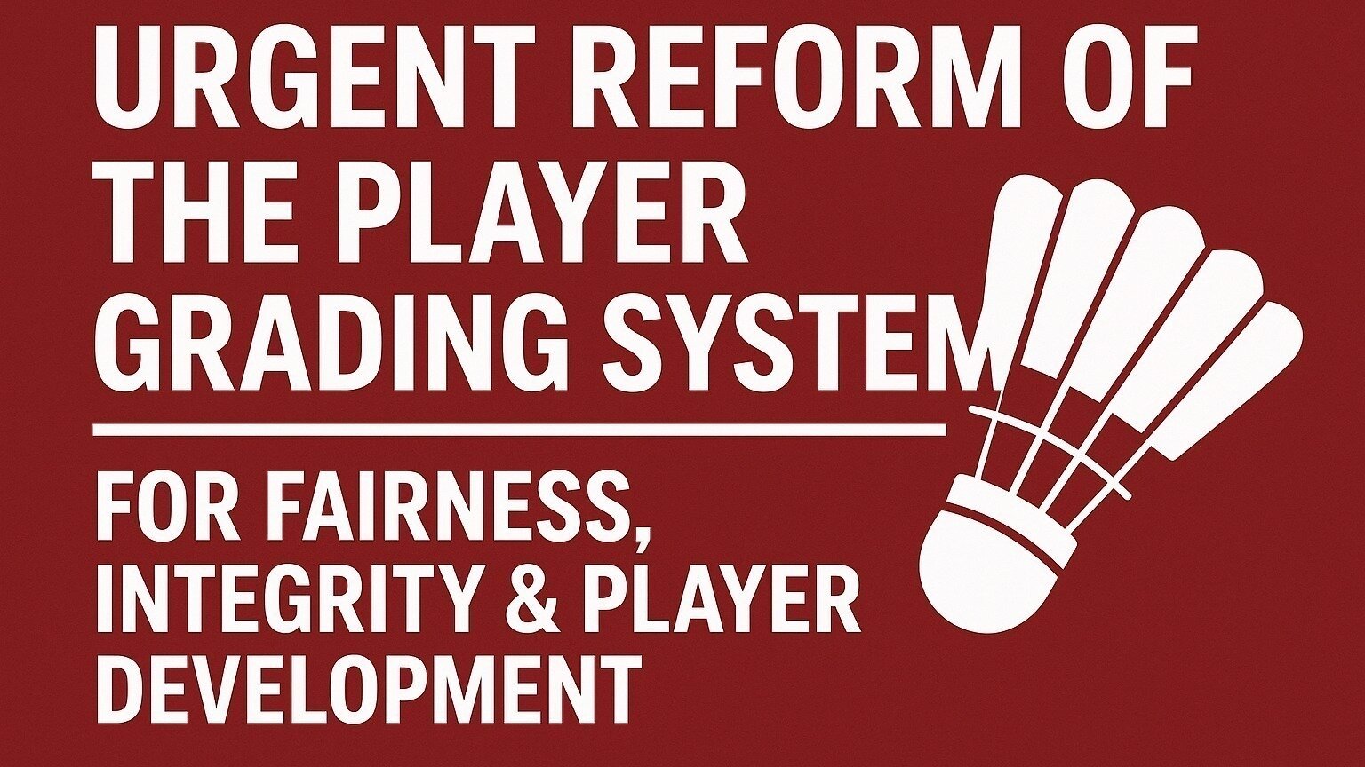 Petition · Fix the Badminton Ireland Grading System — Protect Fair Play ...