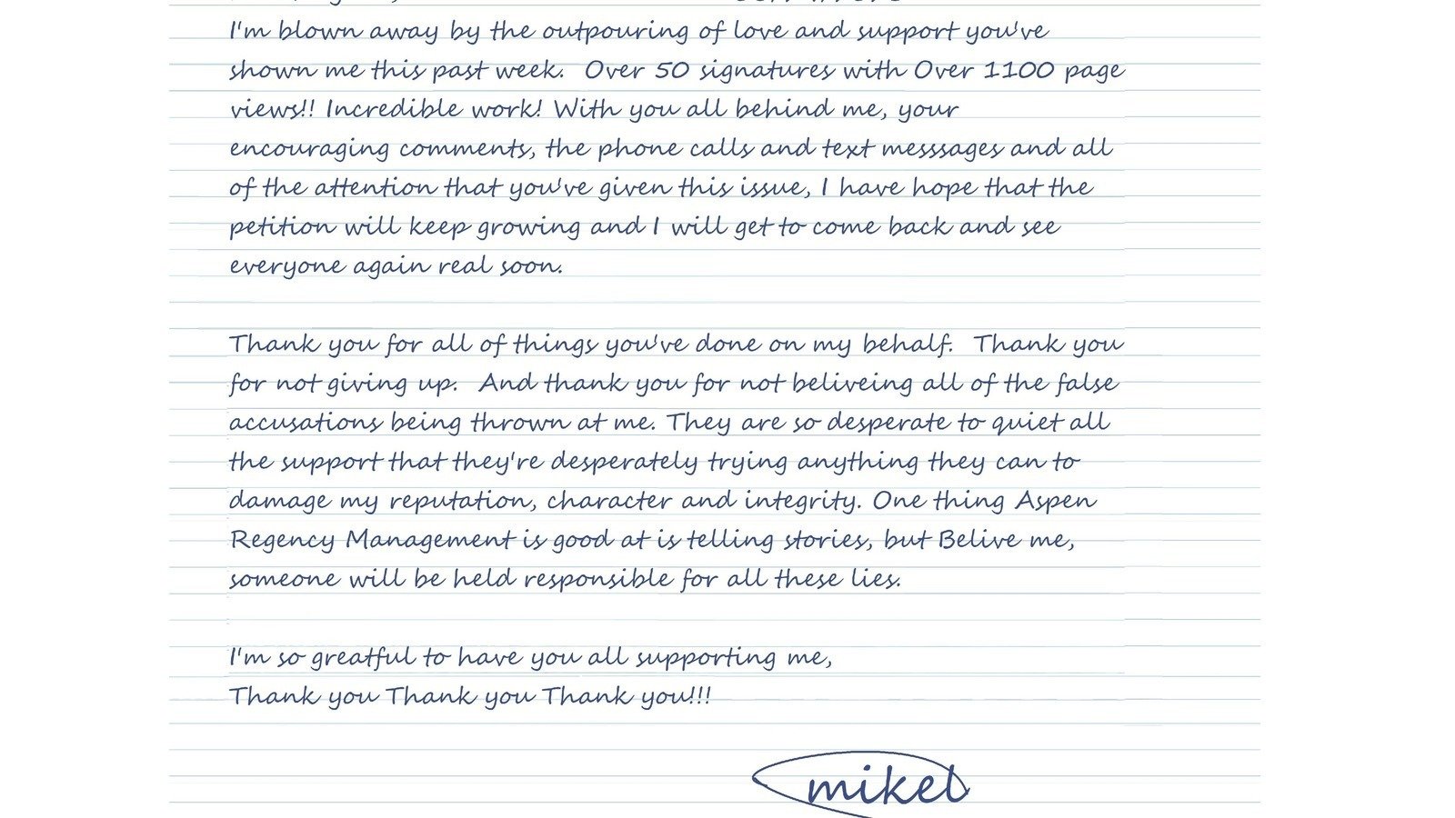 Petition update · Hi Everyone, · Change.org · Change.org