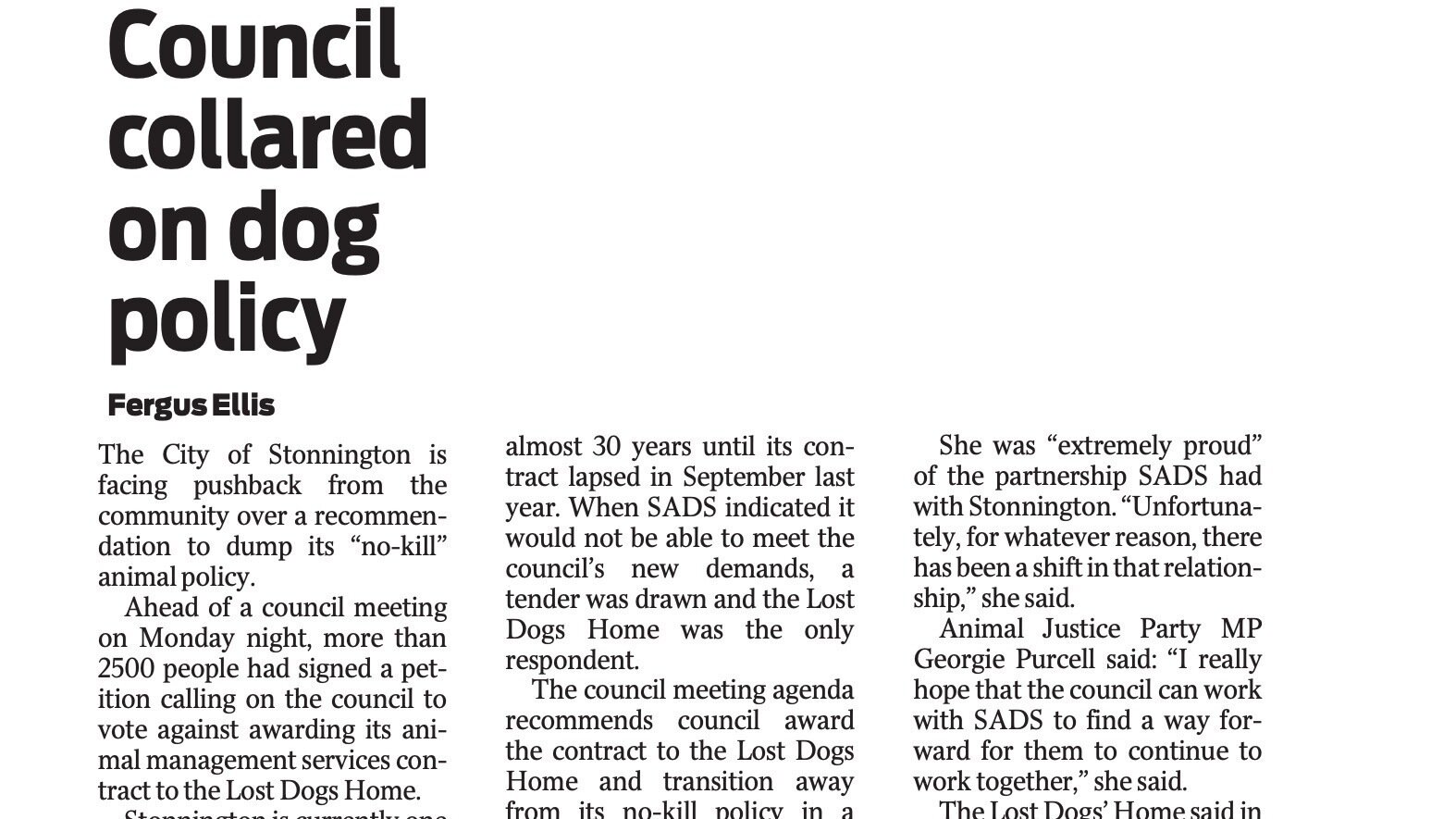 Petition update · Our Petition Covered by the Herald Sun, and more than 3000 signatories in 4 ...