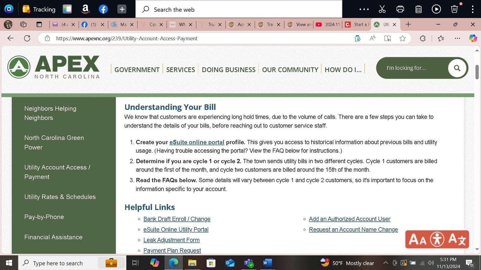 Petition · Apex, NC Utility Billing Petition - Apex, United States ...