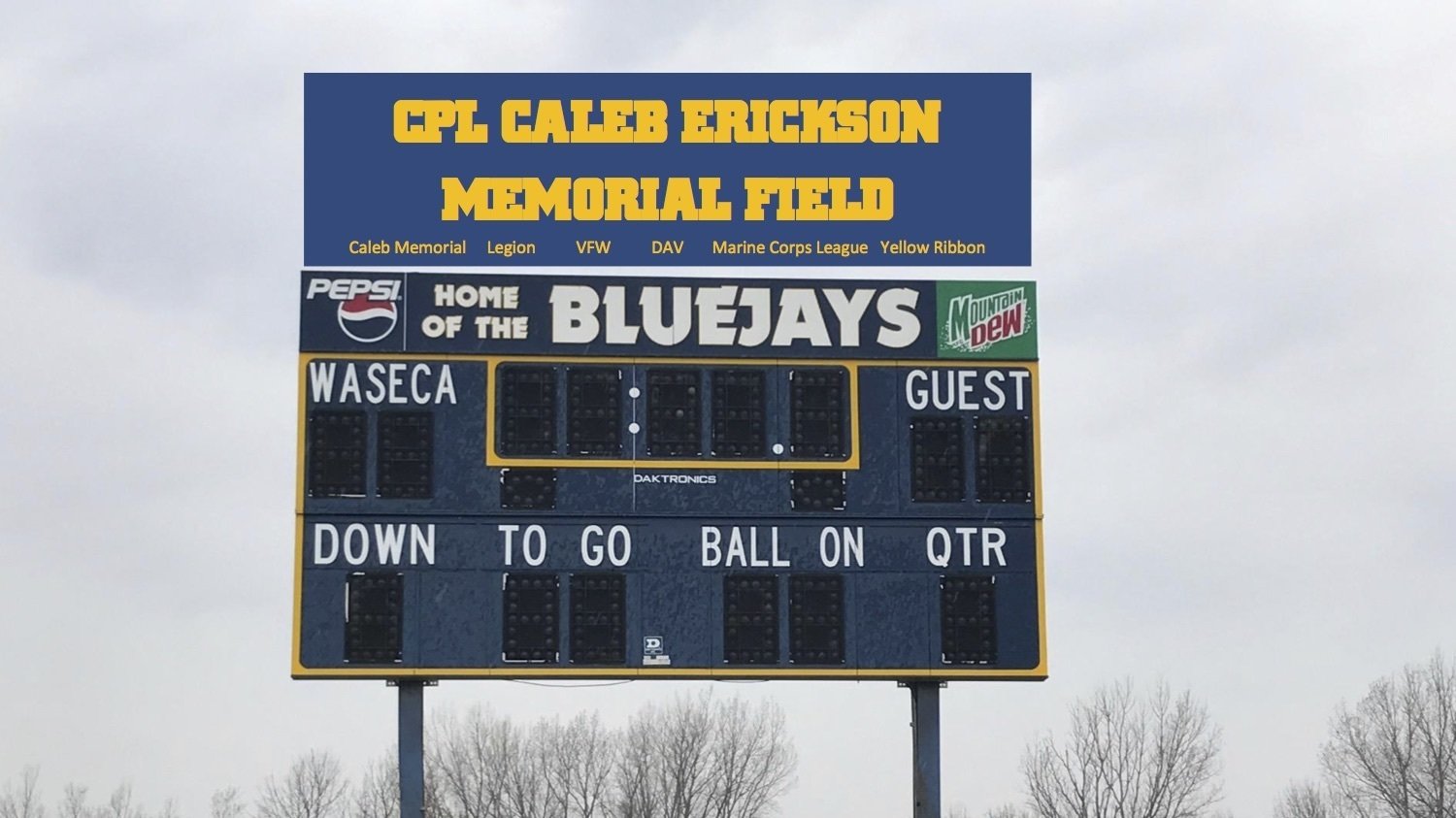 Petition · Cpl. Caleb Erickson Memorial Field - United States · Change.org