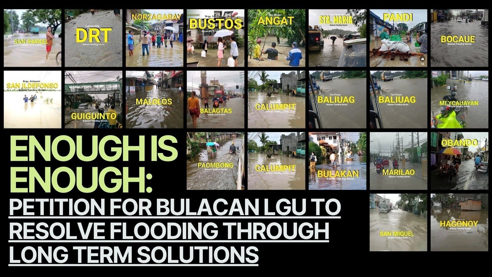 Petition · Enough is Enough: Petition for Bulacan LGU to Resolve ...