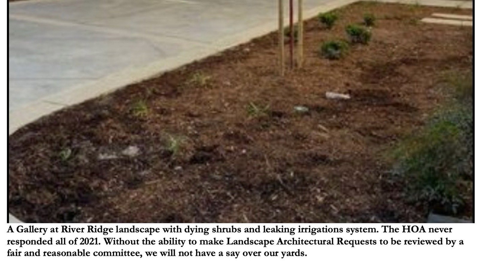 Petition · Gallery At River Ridge-Condominiums right to Landscape A/C ...