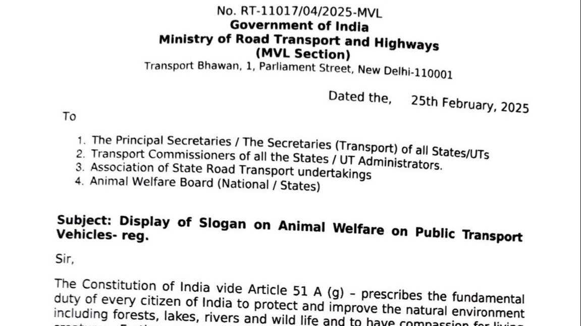 Petition update · MoRTH Directive - A victory for animals! · Change.org · Change.org