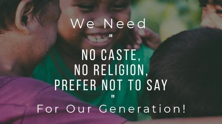 Petition · Provision for - "No Caste, No Religion, Prefer not to say ...