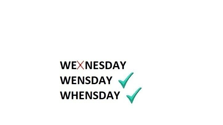 Petition · Change the spelling of 'weDnesday' to 'Wensday' - Australia ...