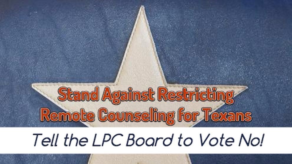 Petition · Texas Professional Counselors Licensing Board: Don't ...