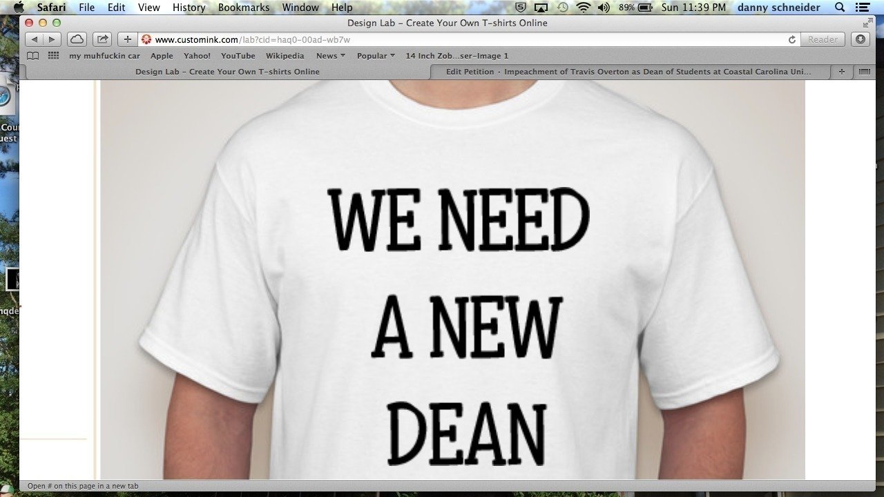 Petition · Impeachment of Travis Overton as Dean of Students at Coastal ...